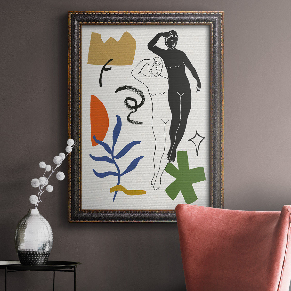 Wrought Studio Starry Venus II Premium Framed Canvas- Ready To Hang - Wayfair Canada